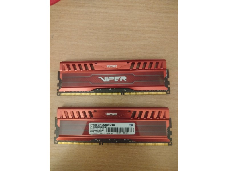 Patriot Viper 3 Series Venom Red DDR3 8GB 1866MH - RAM