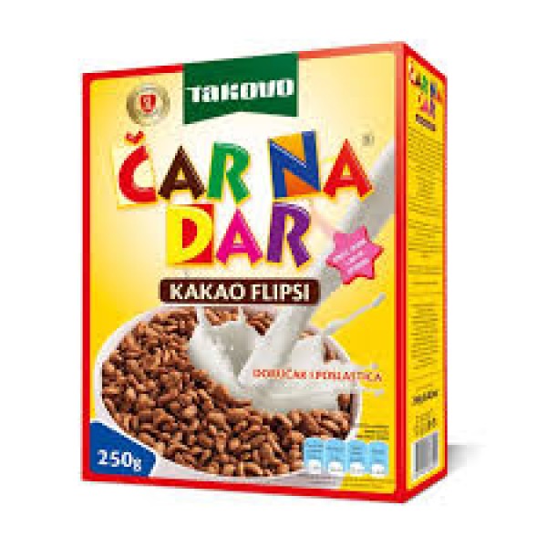 Čar na dar kakao flips 250gr.