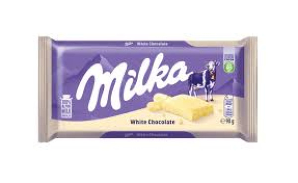 *Milka bela čokolada 90gr.