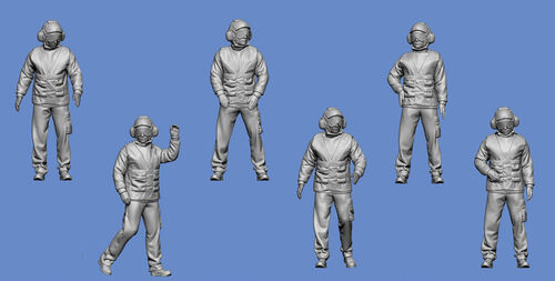 Germania-Figuren 72-CW-4002 US – Aircraft Carrier Deck Crew 03