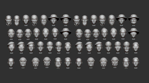 Germania-Figuren 72-CW-1111 Bundeswehr Change Heads