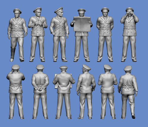 Germania-Figuren 72-WW2-0458 Kriegsmarine 1939-1945 – German Officers