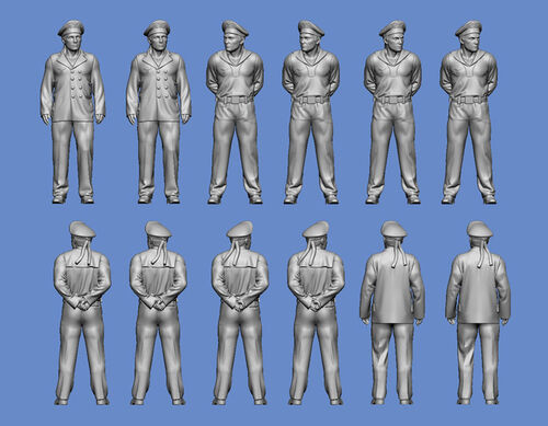 Germania-Figuren 72-WW2-0450 Kriegsmarine 1939-45 German Sailors 01