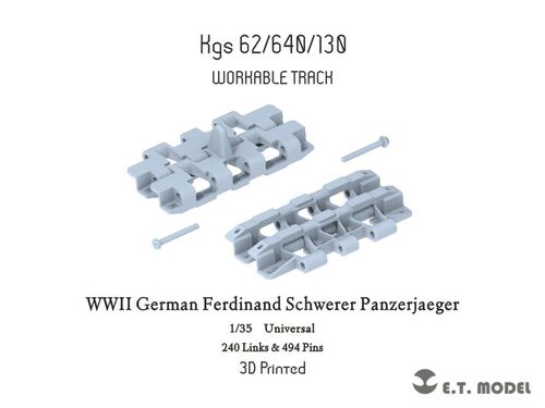 ET Model P35-010 German Tank Destroyer Ferdinand - Workable Track