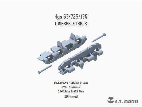 ET Model P35-003 German Tiger I Late - Workable Track