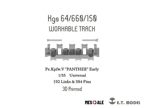 ET Model P35-002 German PzKpfw.V Panther Early Version - Workable Track