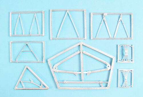 Scale Aircraft Conversions 32127 Jeannin Stahltaube (Etrich Taube) - Landing Gear and Wire Supports (designed to be used with Wingnut Wings kits)