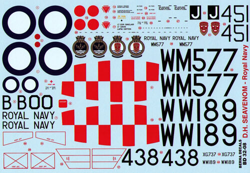 Berna Decals 32008 de Havilland Sea Venom FAW.21 / FAW.22 Decals