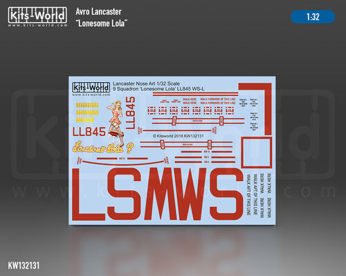 Kits World 132131 Avro Lancaster B.I ('Lonesome Lola')