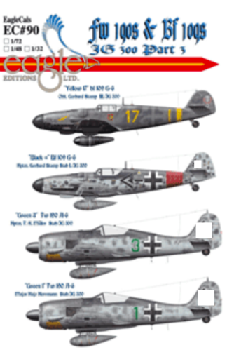 Eagle Editions D90-32 Fw 190s and Bf 109s JG 300 Vol. 1 Part 3