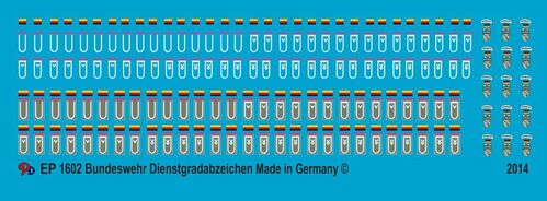 Peddinghaus-Decals 1602 German Federal Army Shoulder Patches Of The Tank Troops