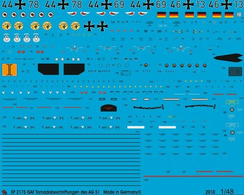Peddinghaus-Decals 2175 ISAF Tornado Markings For 3 Planes AG 51