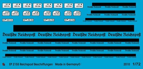 Peddinghaus-Decals 2155 German Reich Post Markings