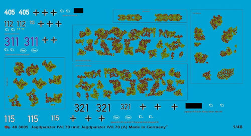 Peddinghaus-Decals 3605 Jagdpanzer IV/L70 And Jagdpanzer IV/L70 (A), One With Late War Camouflage