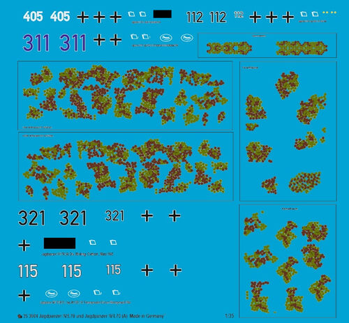 Peddinghaus-Decals 3604 Jagdpanzer IV/L70 And Jagdpanzer IV/L70 (A), One With Late War Camouflage