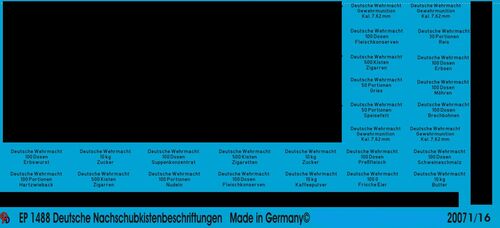 Peddinghaus-Decals 1488 German Crate Markings