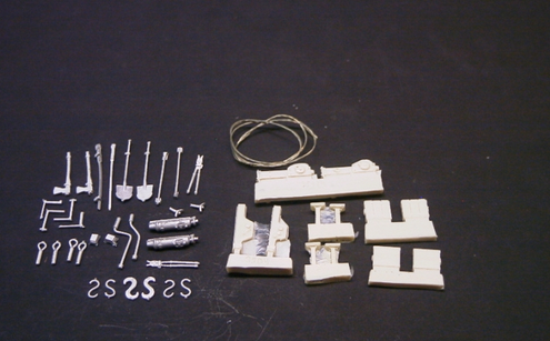 MR Modellbau 35234 Jack and tools Panzer I and II