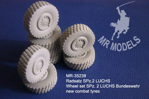 MR Modellbau 35238 Wheel set SPz. 2 LUCHS Bundeswehr new combat tyres