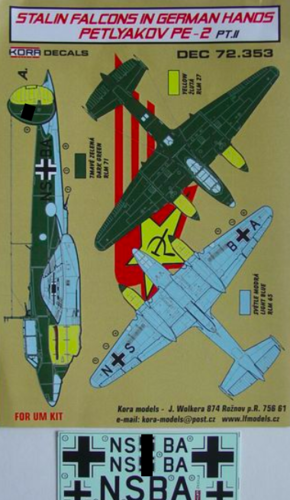 Kora Models Dec72353 Petljakov Pe-2 Luftwaffe II