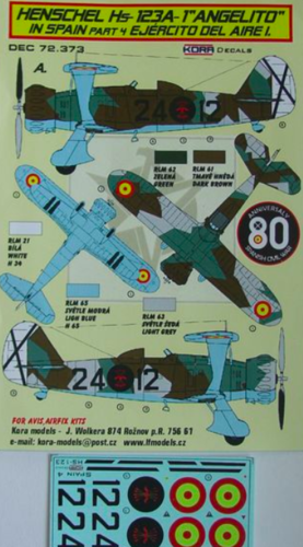 Kora Models Dec72373 Hs-123A-1 'Angelito' in Spain Vol.4
