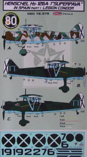 Kora Models Dec72375 Hs-126A-1 'Superpava' in Spain Vol.1