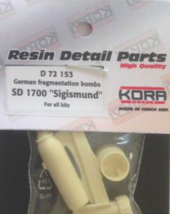 Kora Models D72153 German fragmentation bomb SD 1700 „Sigismund“