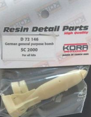Kora Models D72146 German general purpose bomb SC 2000