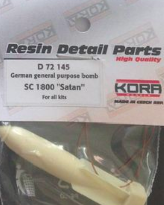 Kora Models D72145 German general purpose bomb SC 1800 „Satan“