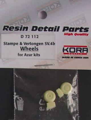 Kora Models D72112 Stampe & Vertongen SV.4b wheels