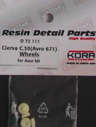 Kora Models D72111 Cierva C.30 wheels