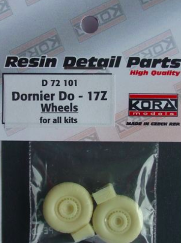 Kora Models D72101 Dornier Do-17Z wheels