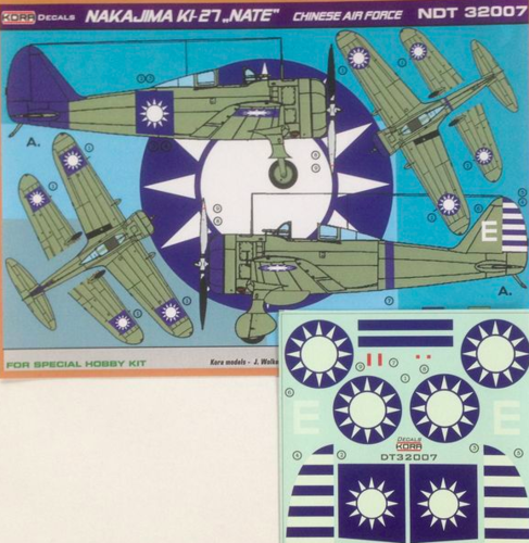 Kora Models NDT32007 Nakajima Ki-27b China nationalist