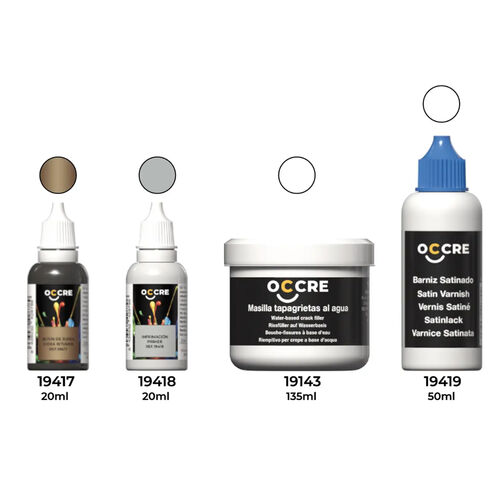 OcCre 90549 Putty, Bitumen, Primer And Varnish Pack
