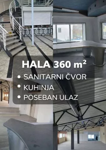 Komercijalni prostor 360m2 i 160m2-Novi Sad