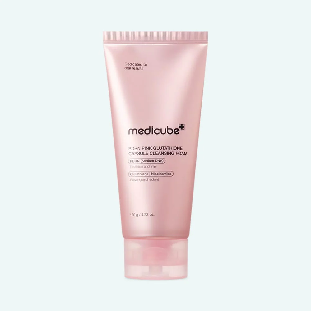 Medicube PDRN Pink Glutathione Capsule Cleansing Foam