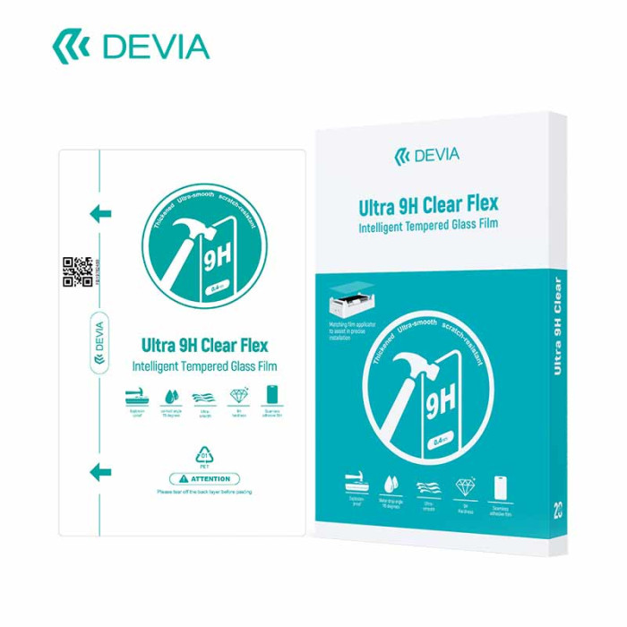 FOLIJA DEVIA ULTRA INTELLIGENT 9H CLEAR FLEX TEMPERED GLASS FRONT FILM(0.4MM