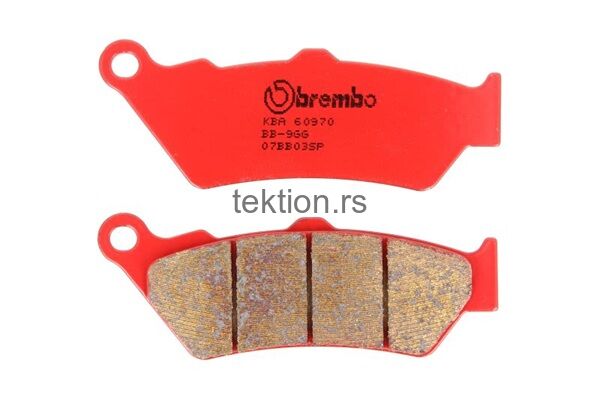 Brembo 07BB03SP zadnje pločice za motocikle Aprilia/BMW/Ducati/Honda/KTM/Moto Guzzi/Moto Morini/Yamaha