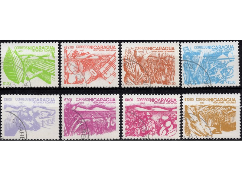Nicaragua 1983. Komplet serija, Flora