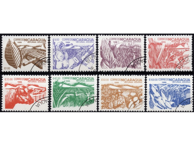 Nicaragua 1986. Komplet serija, FLORA