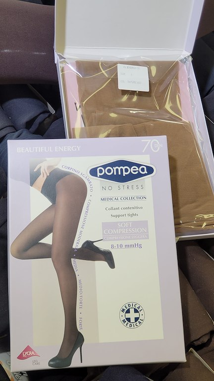 Pompea hulahopke za vene, 70 Dena, soft compression NATURAL