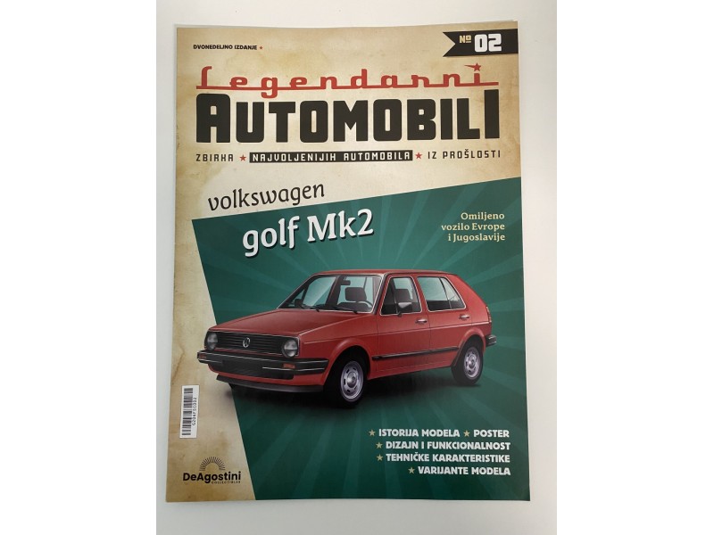 Legendarni automobili br.2 VW Golf Casopis