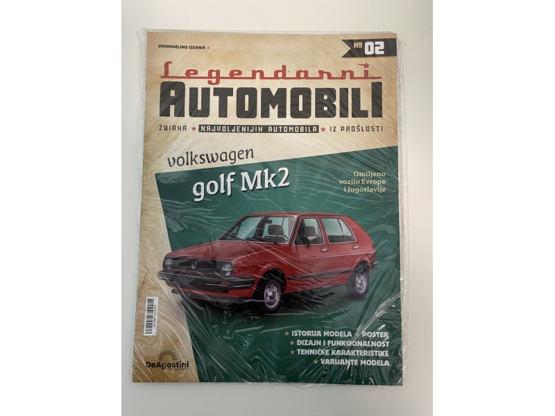Legendarni automobili br.2 VW Golf Casopis