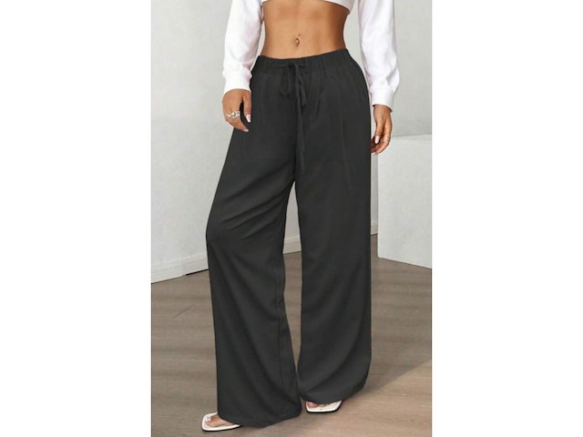 CRNE LANENE JOGGER PANTALONE – 80% LAN (M)