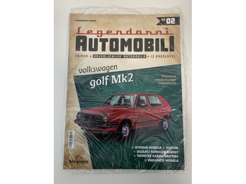 Legendarni automobili br.2 VW Golf Casopis