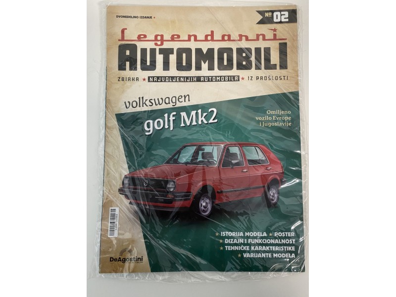 Legendarni automobili br.2 VW Golf Casopis