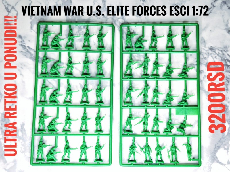 Set Wietnam war U.S. ELITE FORCES ESCI 1:72 retko
