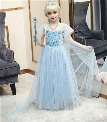 Elza Elsa Frozen kostim haljina dugi plast model M