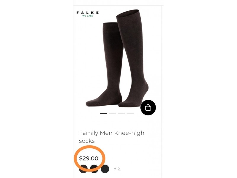 FALKE FAMILY - ORIGINAL NOVO!! BR 43-46 (pamuk)