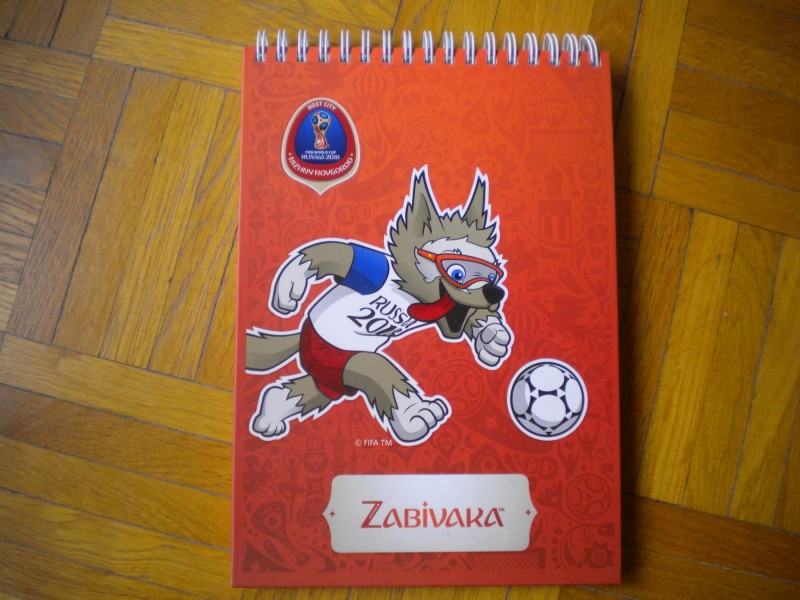 ZABIVAKA Russia 2018 FIFA World Cup, sveska