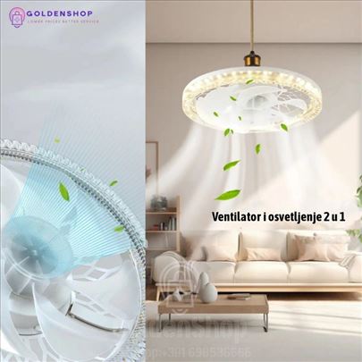 LED Luster sa Ventilatorom E27 - Pametna Sijalica